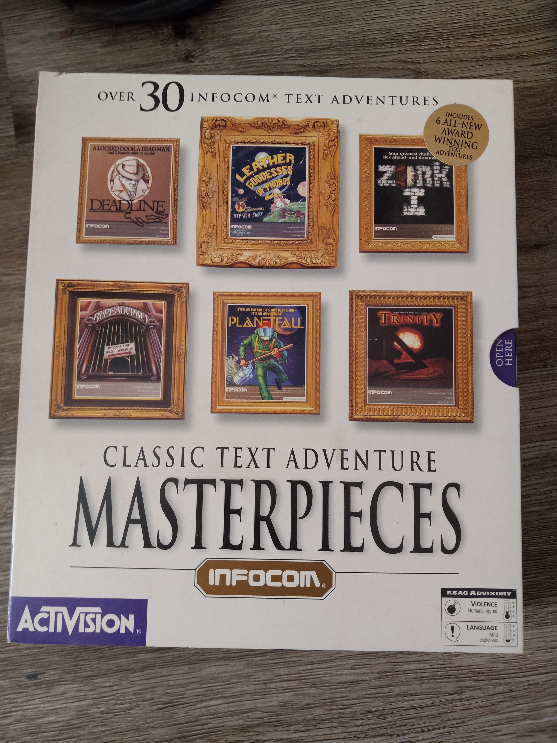 Classic Text Adventure Masterpieces Infocom PC Game CD 30 Adventures ...