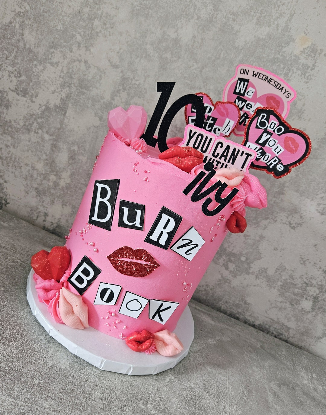 Burn Book Mean Girls Themed Cake Topper Bundle - Etsy UK