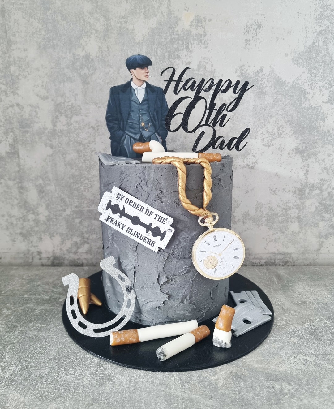 Blinders Personalised Cake Topper Set - Etsy UK