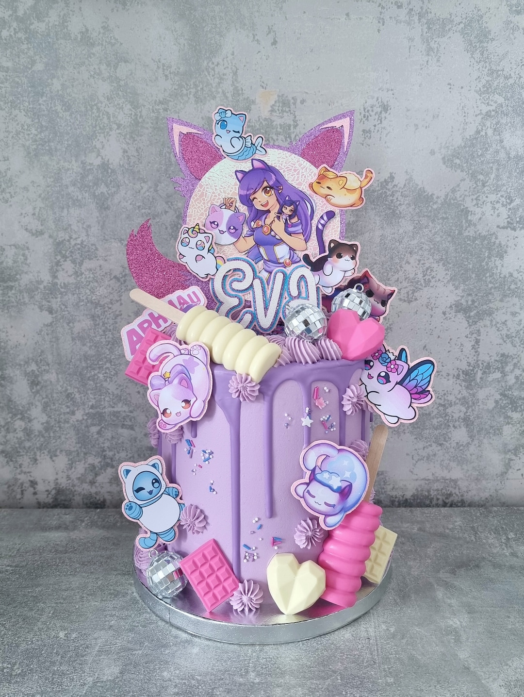 Aphmua Themed Cake Topper Set - Etsy