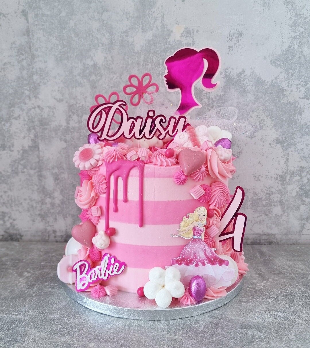 Doll Pink Girly Cake Topper Bundle - Etsy UK