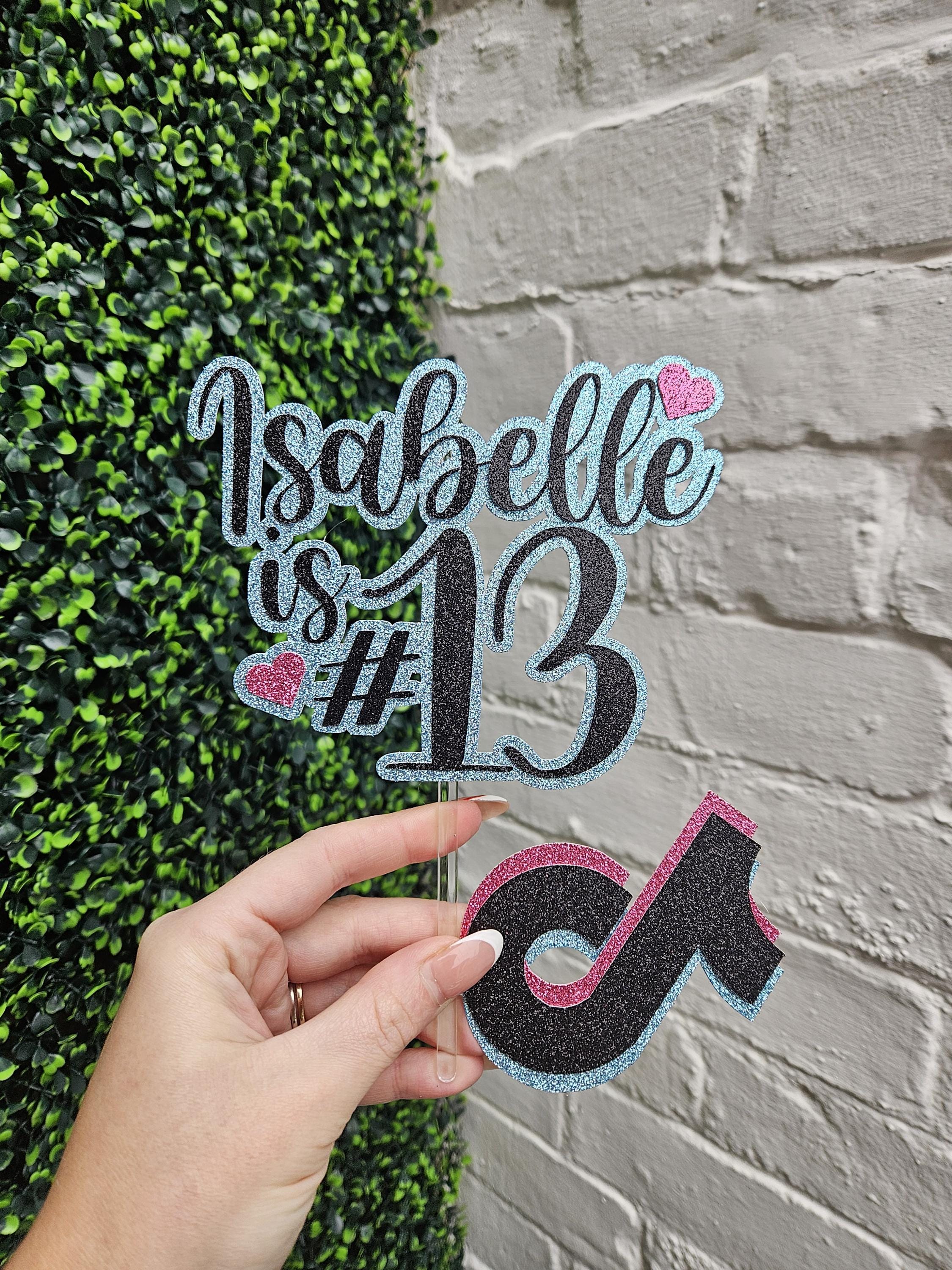 Tiktok Cake Topper Set - Etsy UK