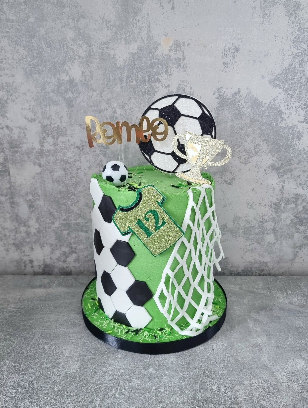 Football Cake Topper Set - Etsy UK