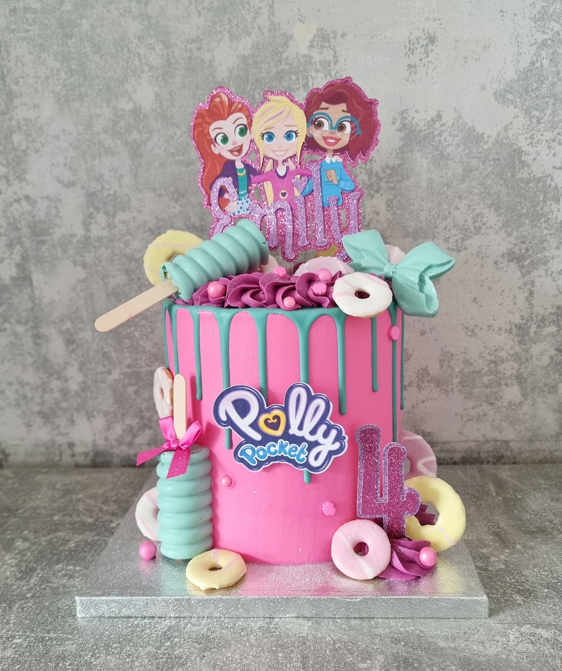 Polly Themed Personalised Cake Topper Set - Etsy UK