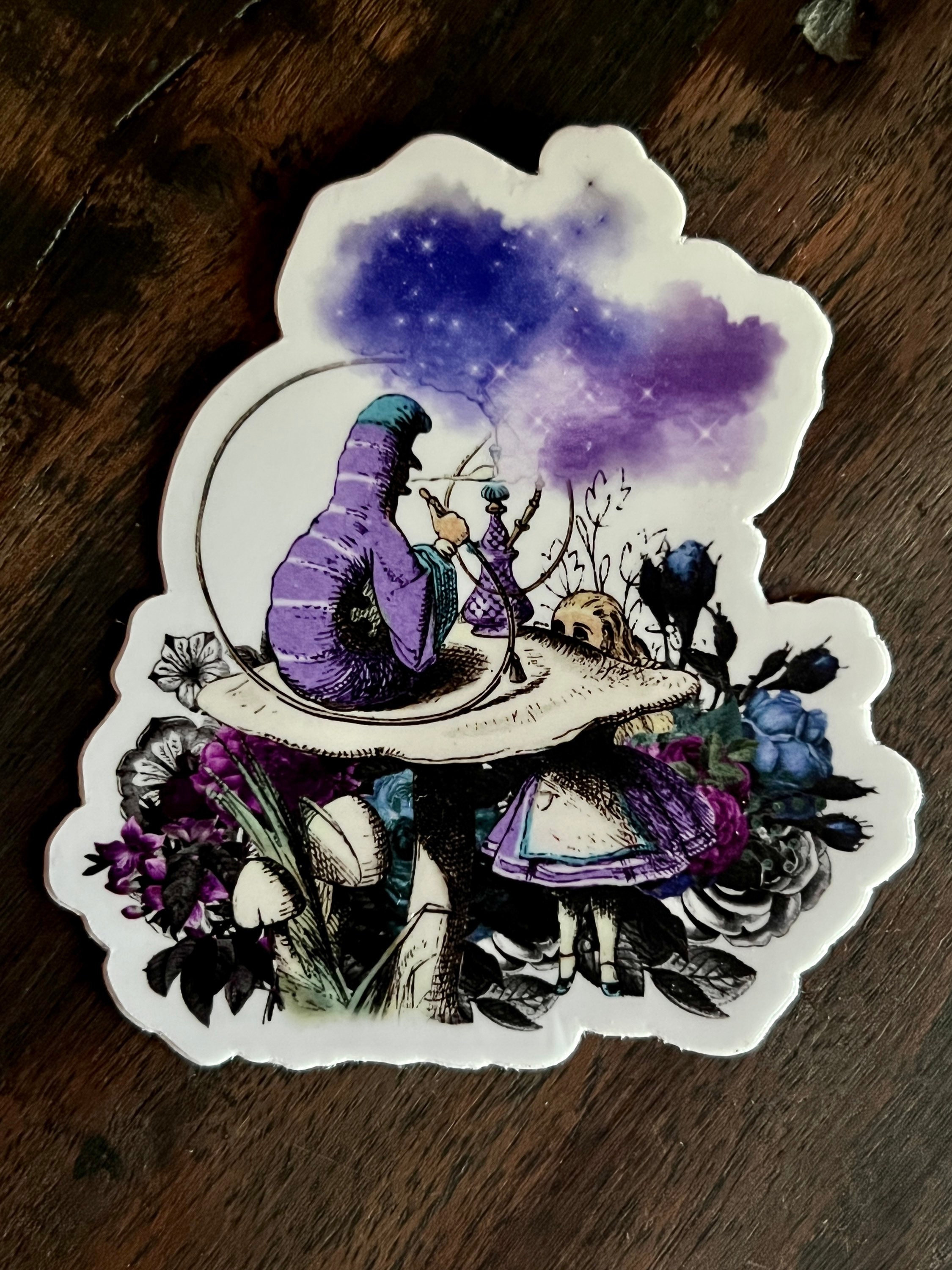 Stickers Vintage Alice in Wonderland Absalom Hooka Caterpillar - Etsy