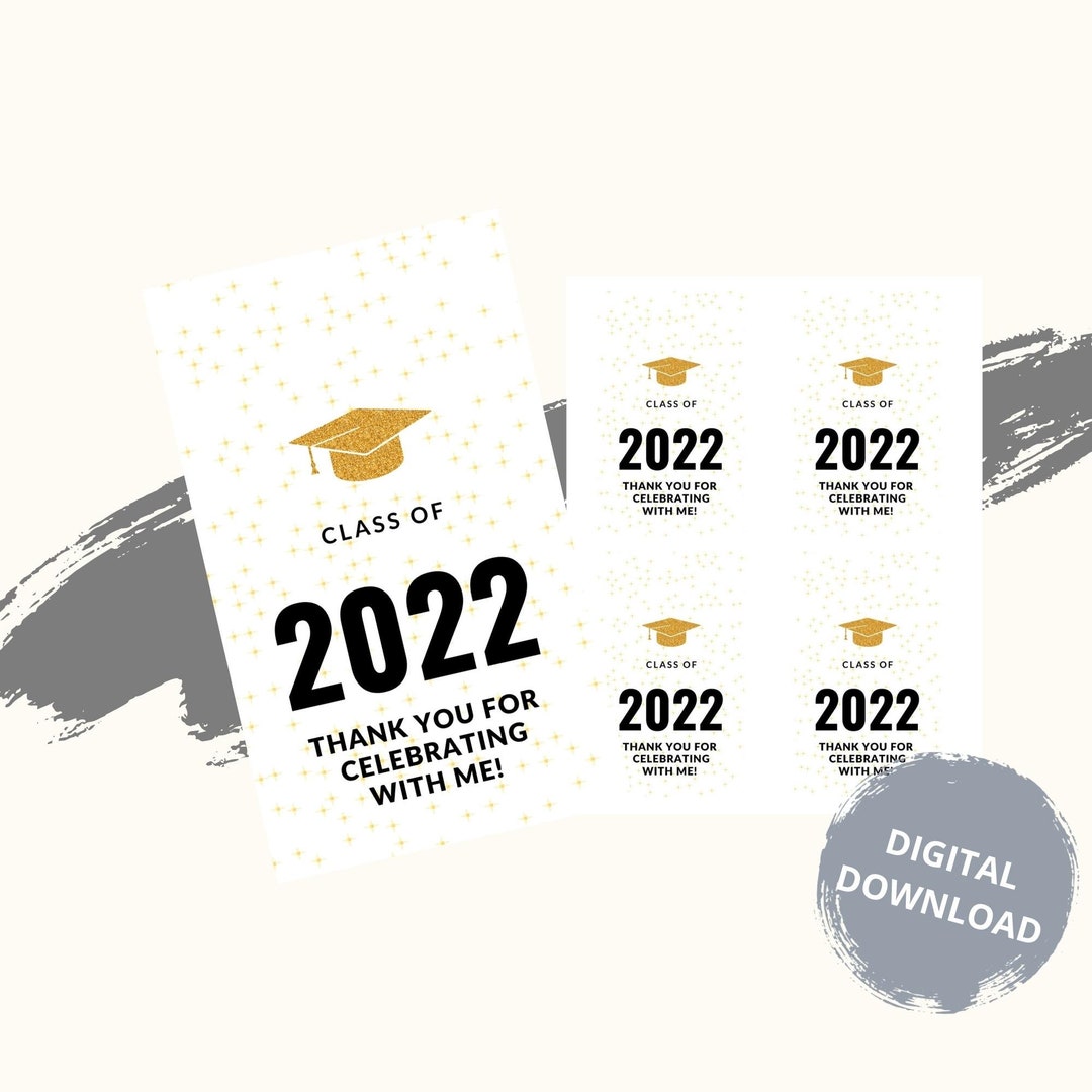PRINTABLE Graduation Tag, Instant Download, Cute Gift Tag, Graduation ...