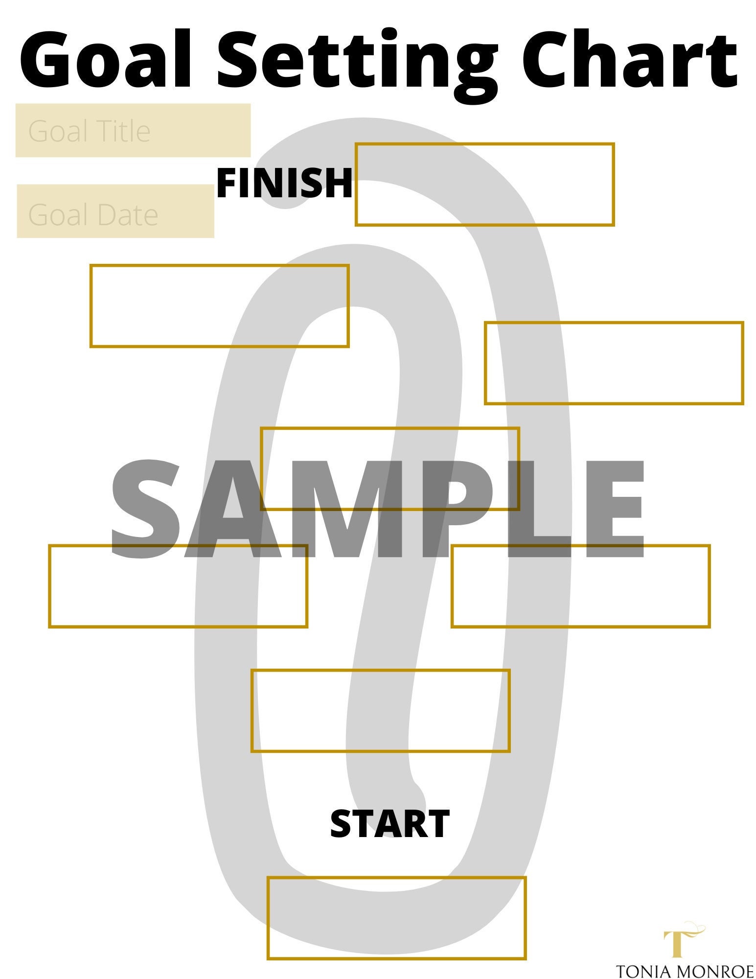 Goal Setting Chart Download - Etsy