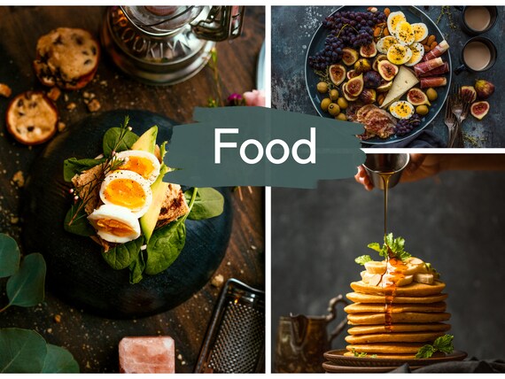 10 Food Presets Instagram Food Filters Food Blogger - Etsy