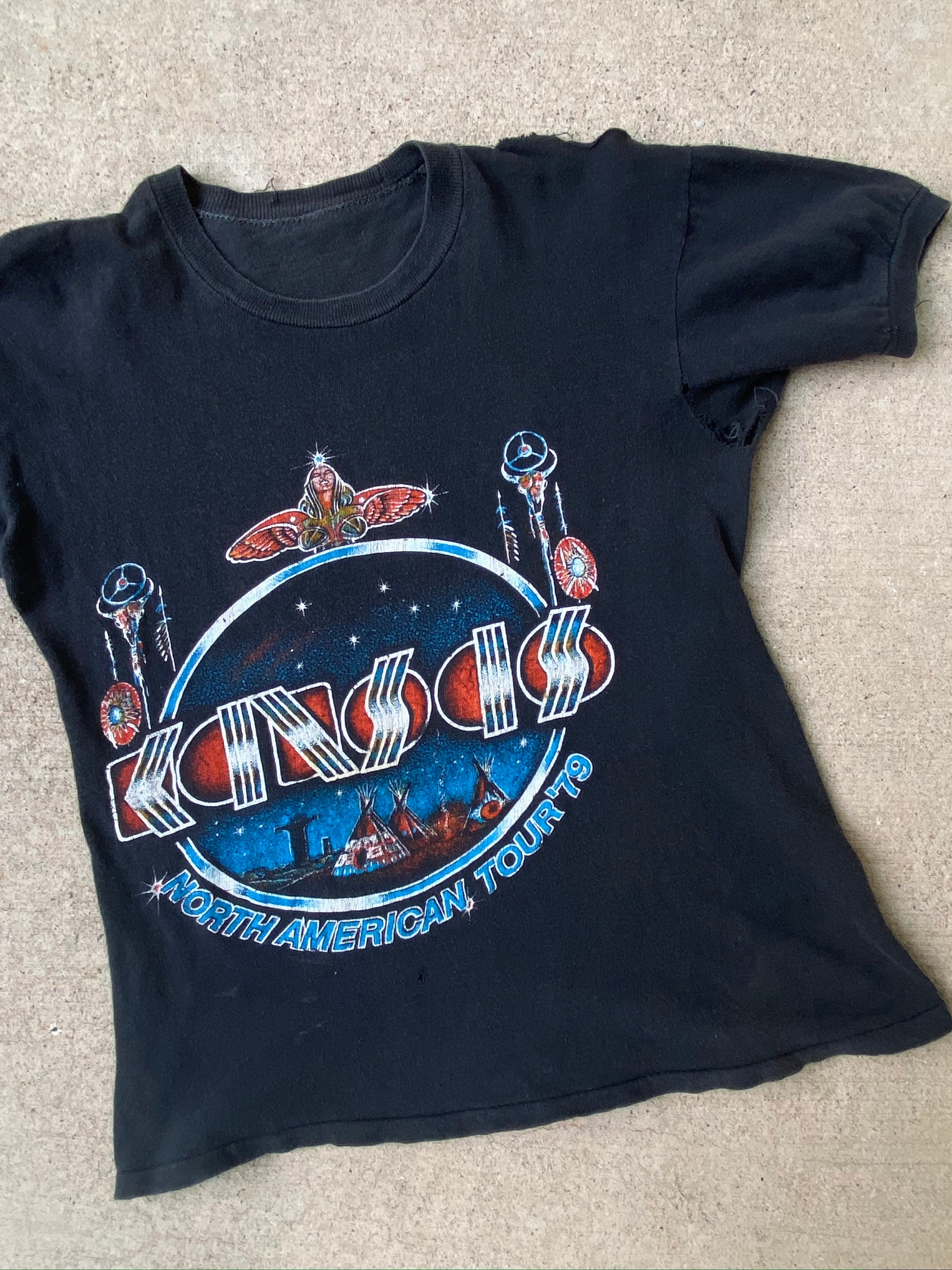 Vintage 1979 Kansas Tour Tee - Etsy