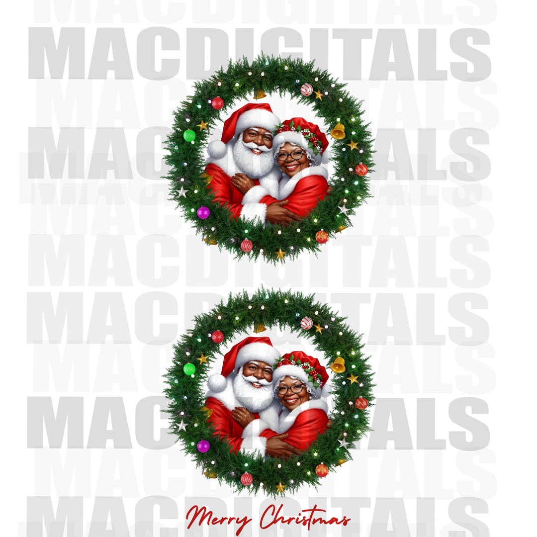 Merry Christmas, Mrs. & Mrs. Claus, Black Santa, Black Santa and Mrs ...
