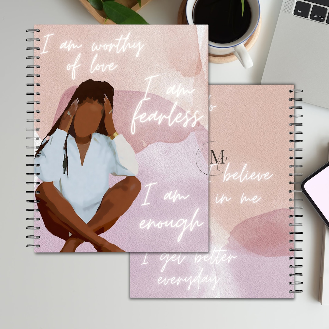 Affirmations, Planner Cover, Journal Cover, Notebook Cover, African ...