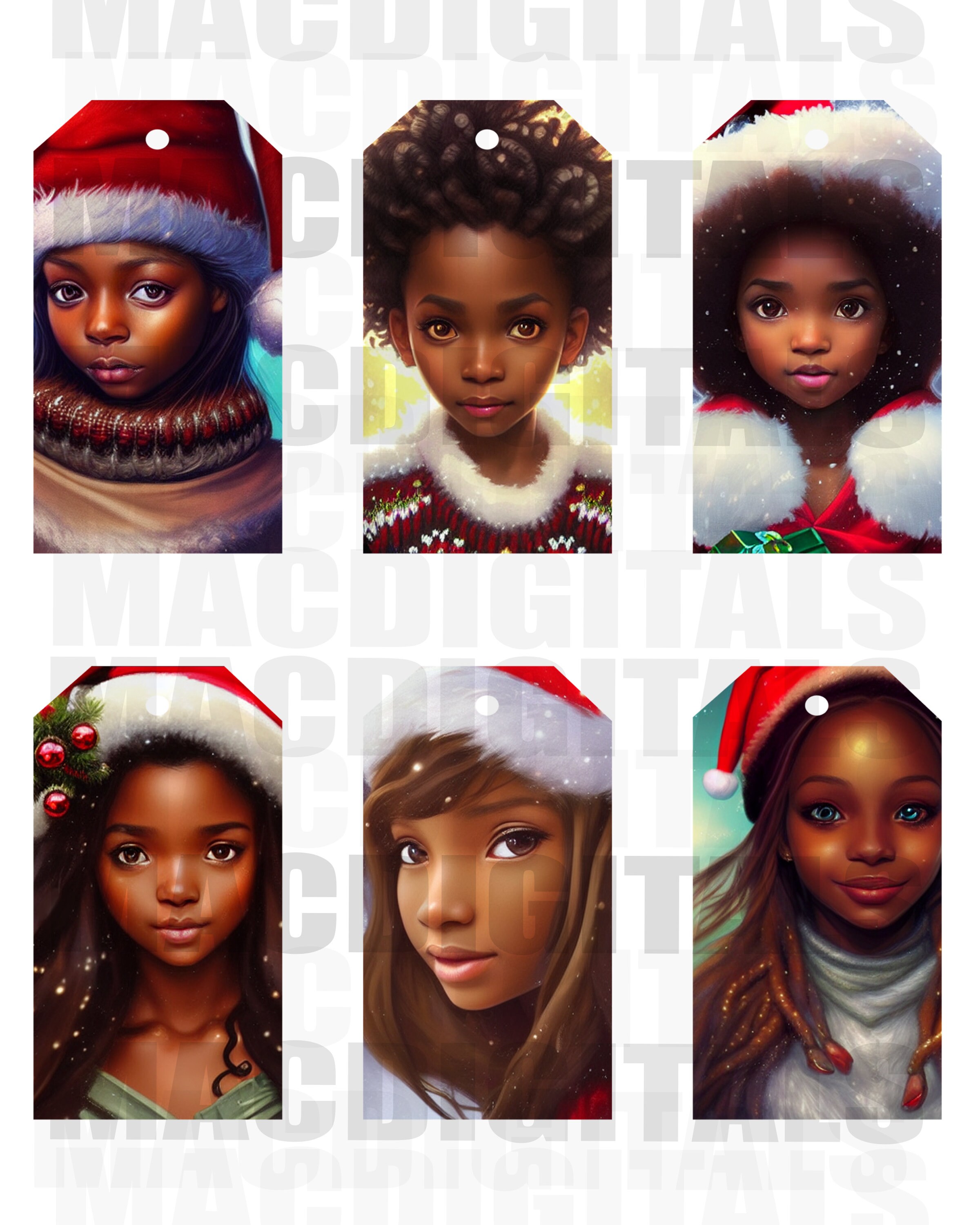 Printable Gift Tags, Christmas Labels, Holiday Gift Tags, Christmas ...