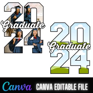 Graduate Photo Template, 2024 Graduation Template, Graduation Shirt ...