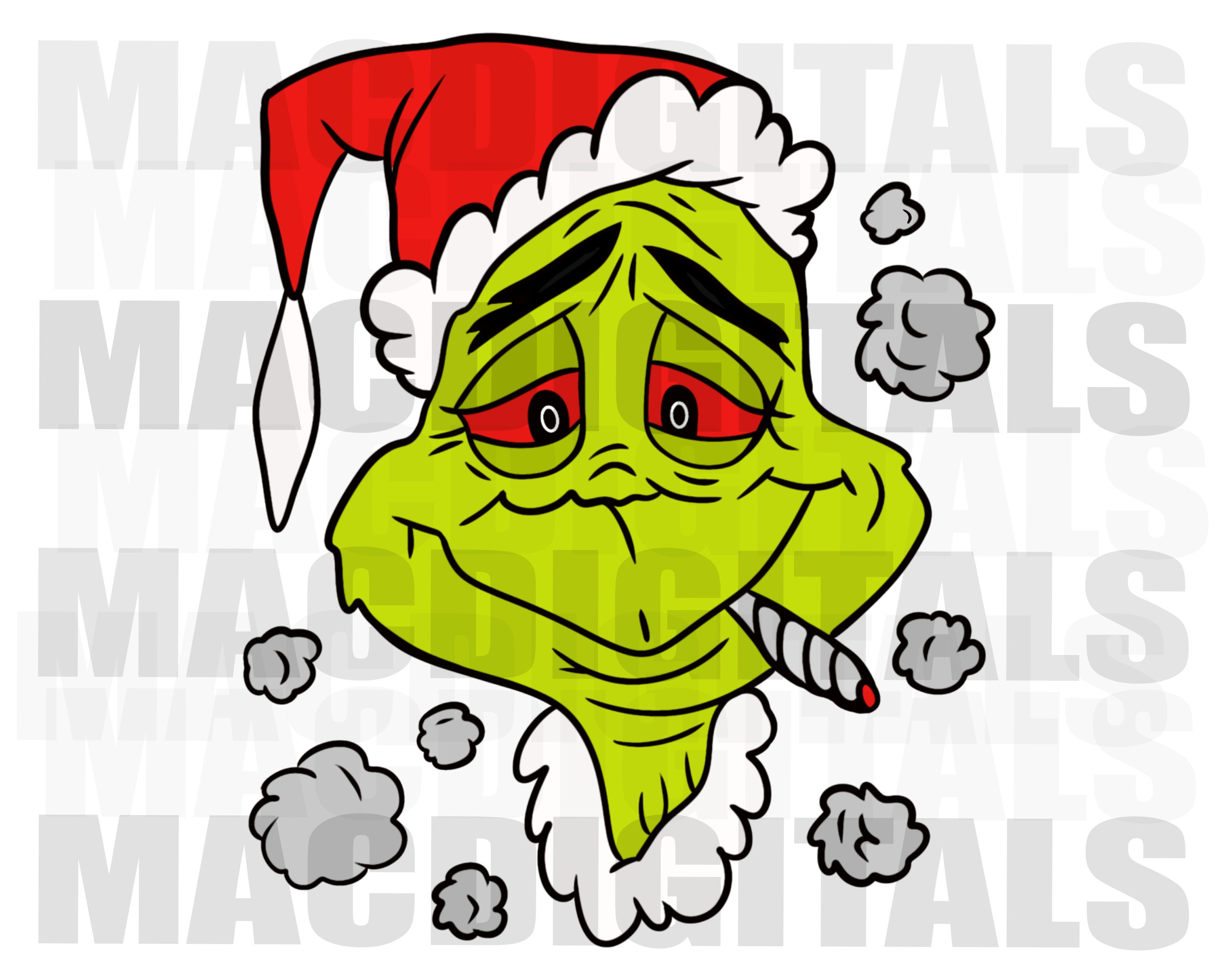 Grinch Smoking - Etsy New Zealand