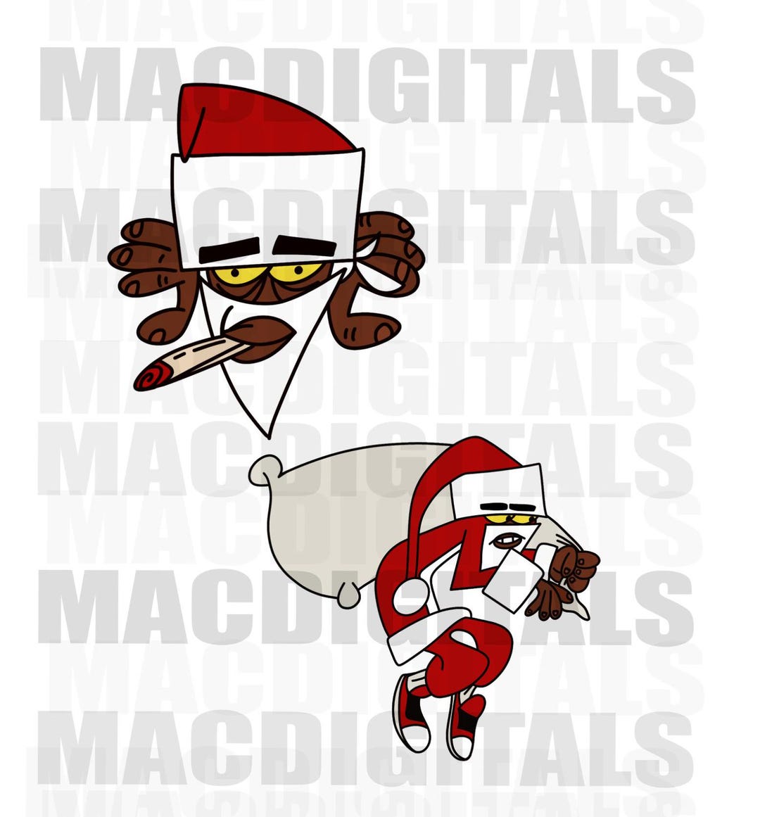 Christmas Santa, Hood Santa, Funny Santa, African American Santa, Movie ...