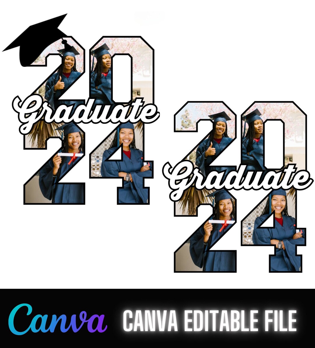 Graduate Photo Template, 2024 Graduation Template, Graduation Shirt ...