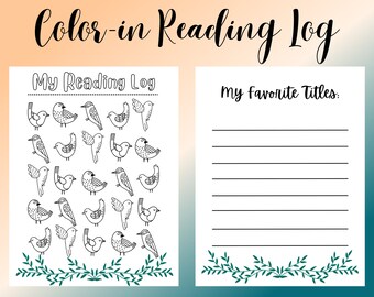 Reading Log Printable Literature Journal Morning Basket Progress ...