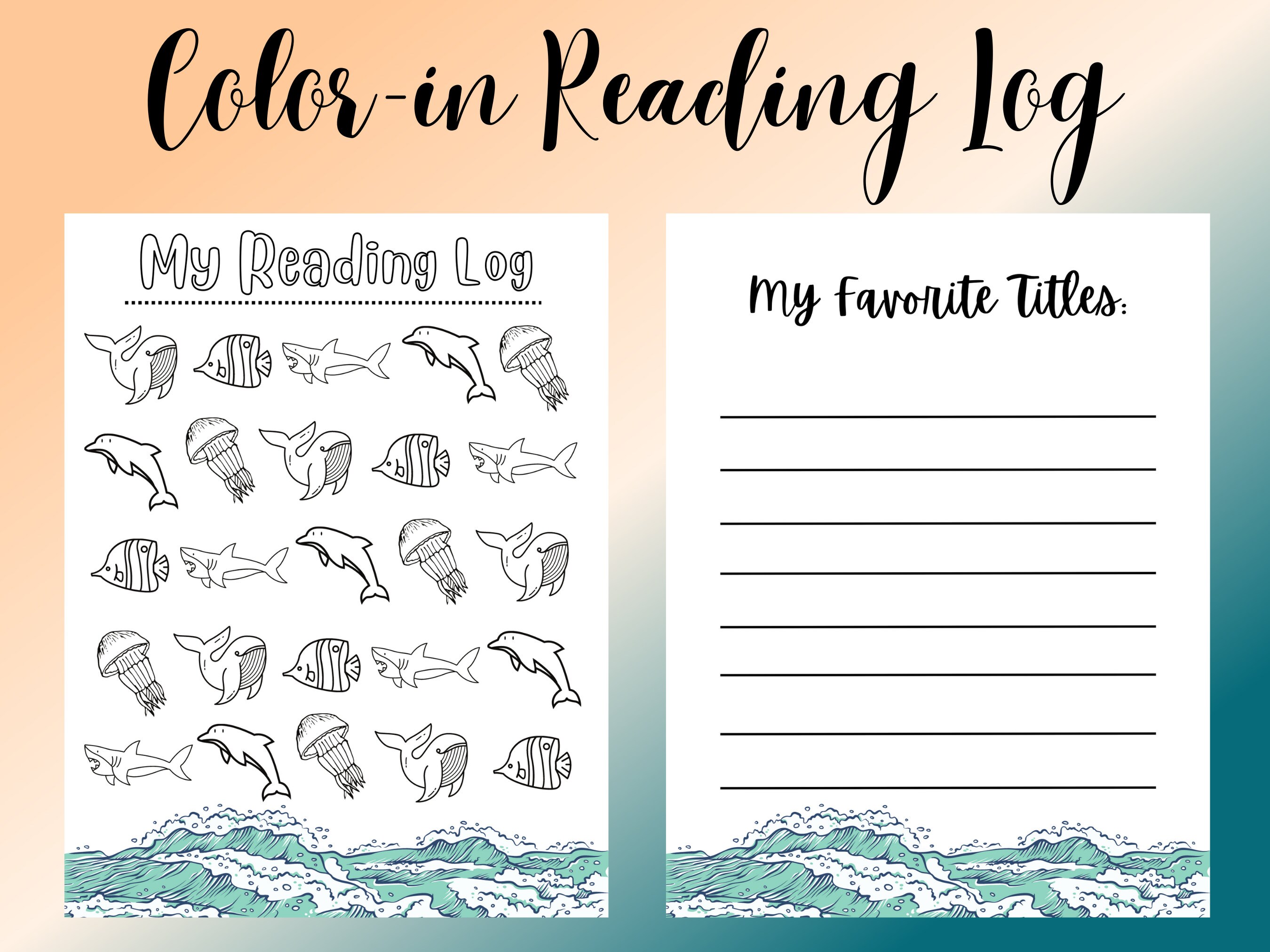 Reading Log Printable Literature Journal Morning Basket Progress ...