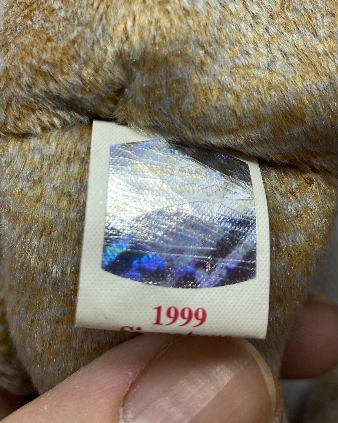 1999 Signature Beanie Baby Error, Ty Hologram Tag, 1999 Beanie Baby ...
