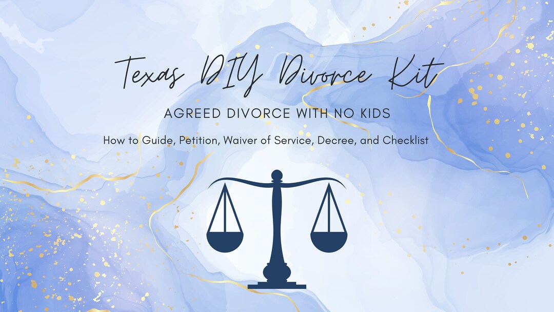 DIY Texas Uncontested Divorce Kit - Etsy