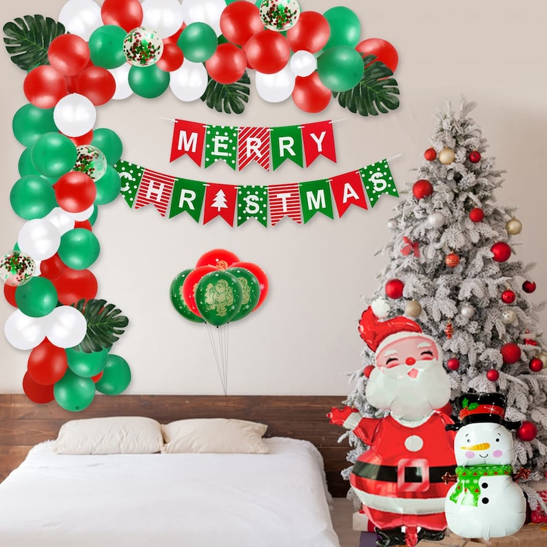 Christmas Decoration Balloon Arch Set W Pump - 101 Pcs - Etsy