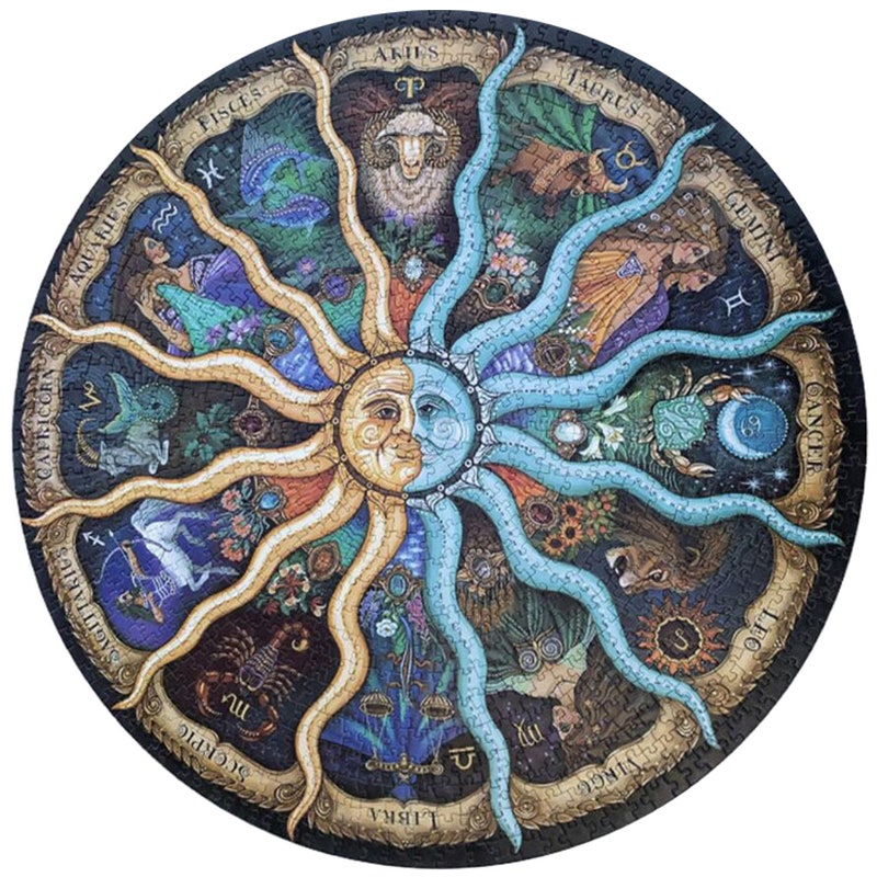 Round Jigsaw Puzzle - Etsy