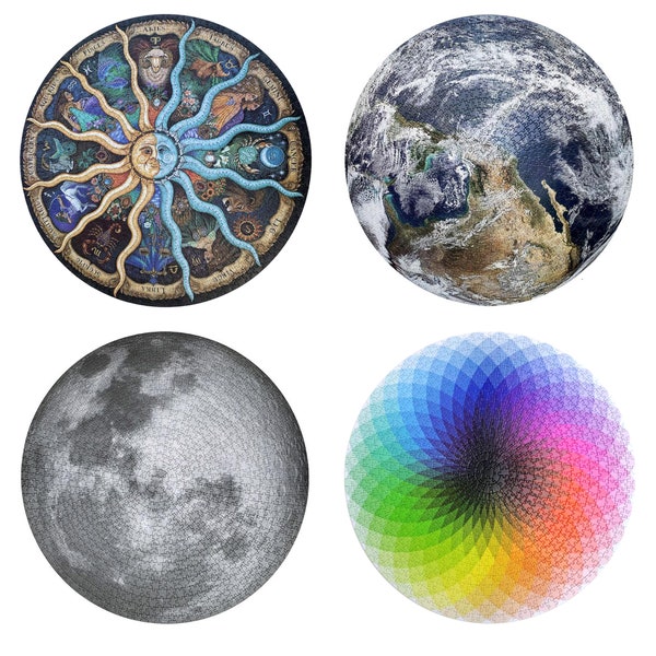 Round Jigsaw Puzzle - Etsy