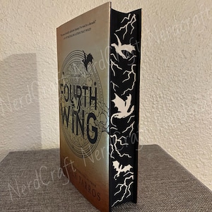 Dragons Sprayed Edge Designs on Fourth Wing and Iron Flame Custom ...