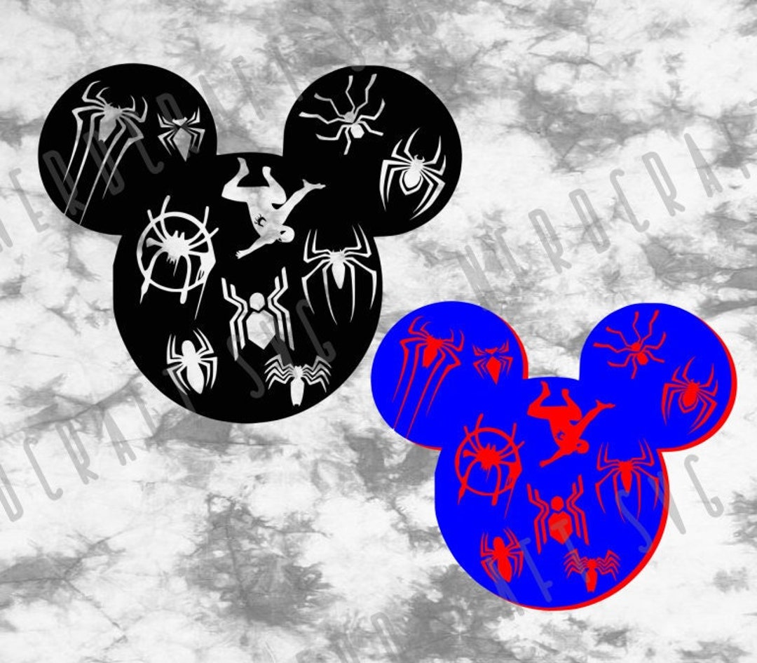 Spider Mouse Digital Design Svg Pdf Png Cut Engrave Craft DIY File ...