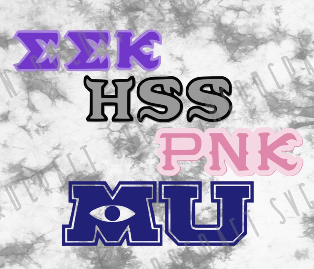 Monsters Sorority Pack Design Bundle Download Cut File Svg Png Pdf ...