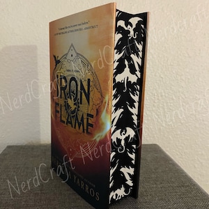 Dragons Sprayed Edge Designs on Fourth Wing and Iron Flame Custom ...