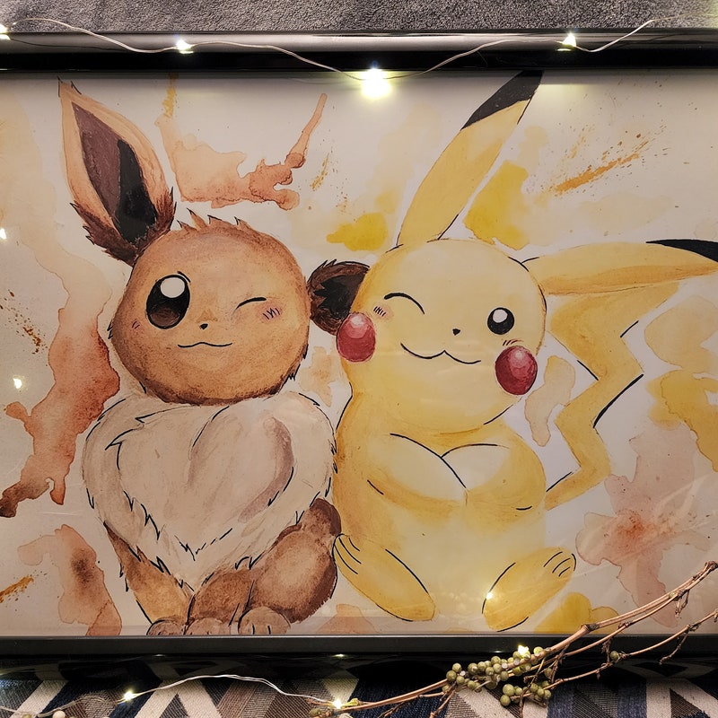 Pikachu Print - Etsy