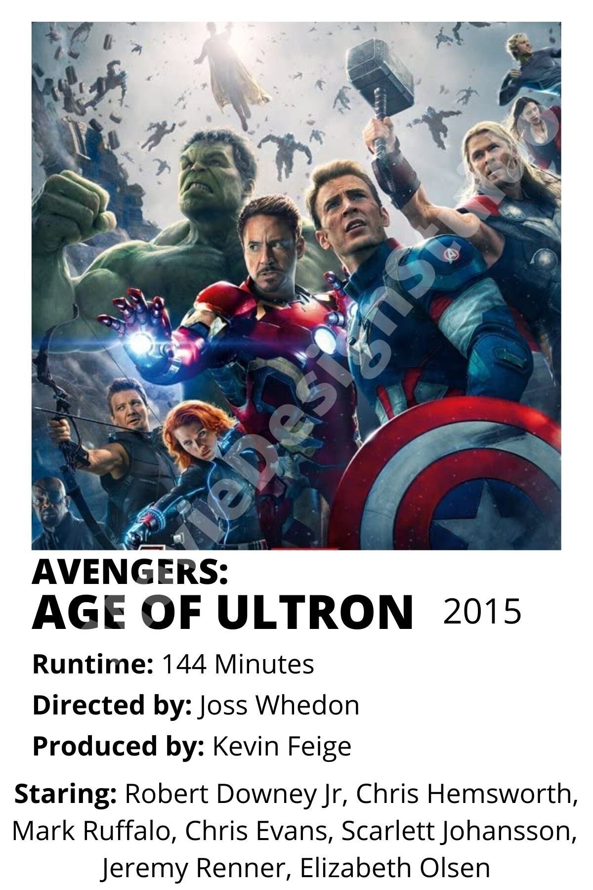 Marvel Poster Prints Phase 2 | DIGITAL DOWNLOAD | Small Wall Collage ...