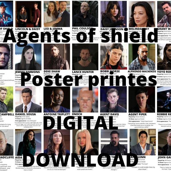 Agents of Shield Poster - Etsy