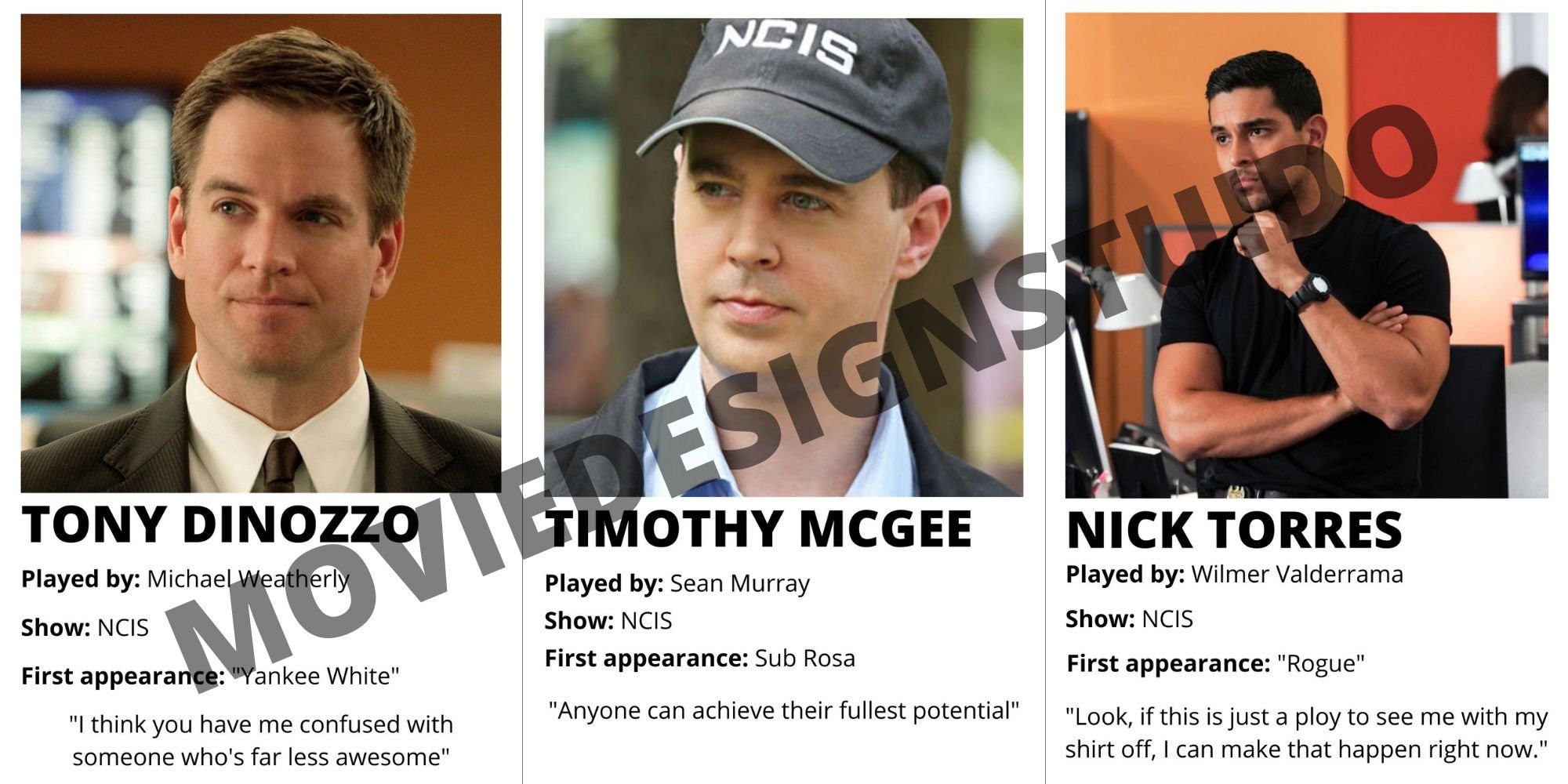 NCIS Mini Poster Prints | DIGITAL DOWNLOAD | 24 Pack | - Etsy