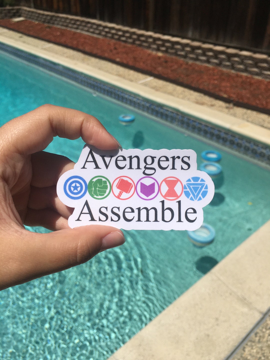 Original Six Avengers Assemble Sticker Marvel Sticker Marvel Sticker ...