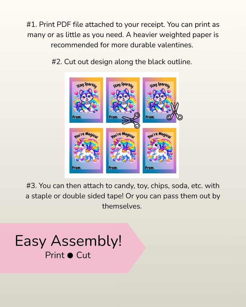 Lisa Frank Inspired Valentine Bundle Rainbow Animal Valentines Cute ...