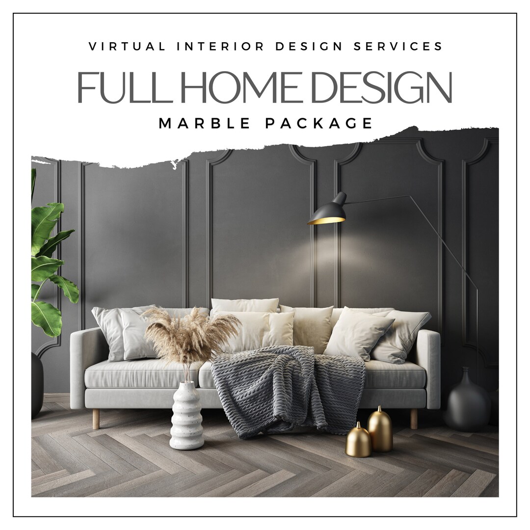 Full Home Virtual Interior Design - Marble Package - Complete Home ...