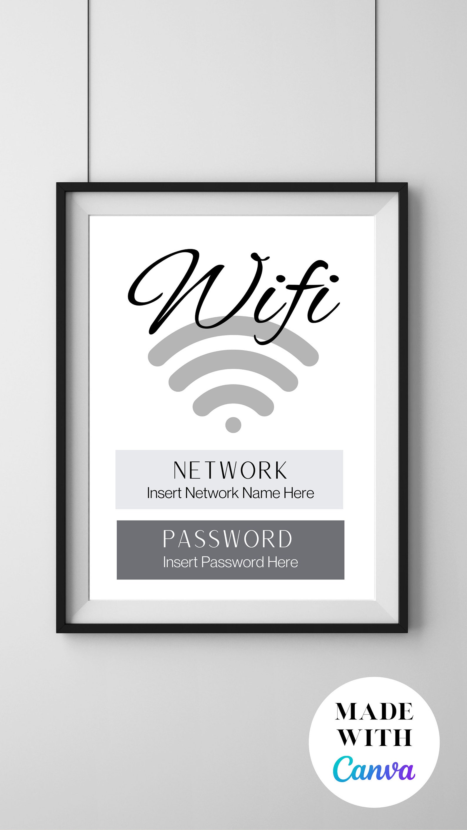 Wi-fi Password Sign (1 Page DIGITAL DOWNLOAD), Wi Fi Password Sign ...
