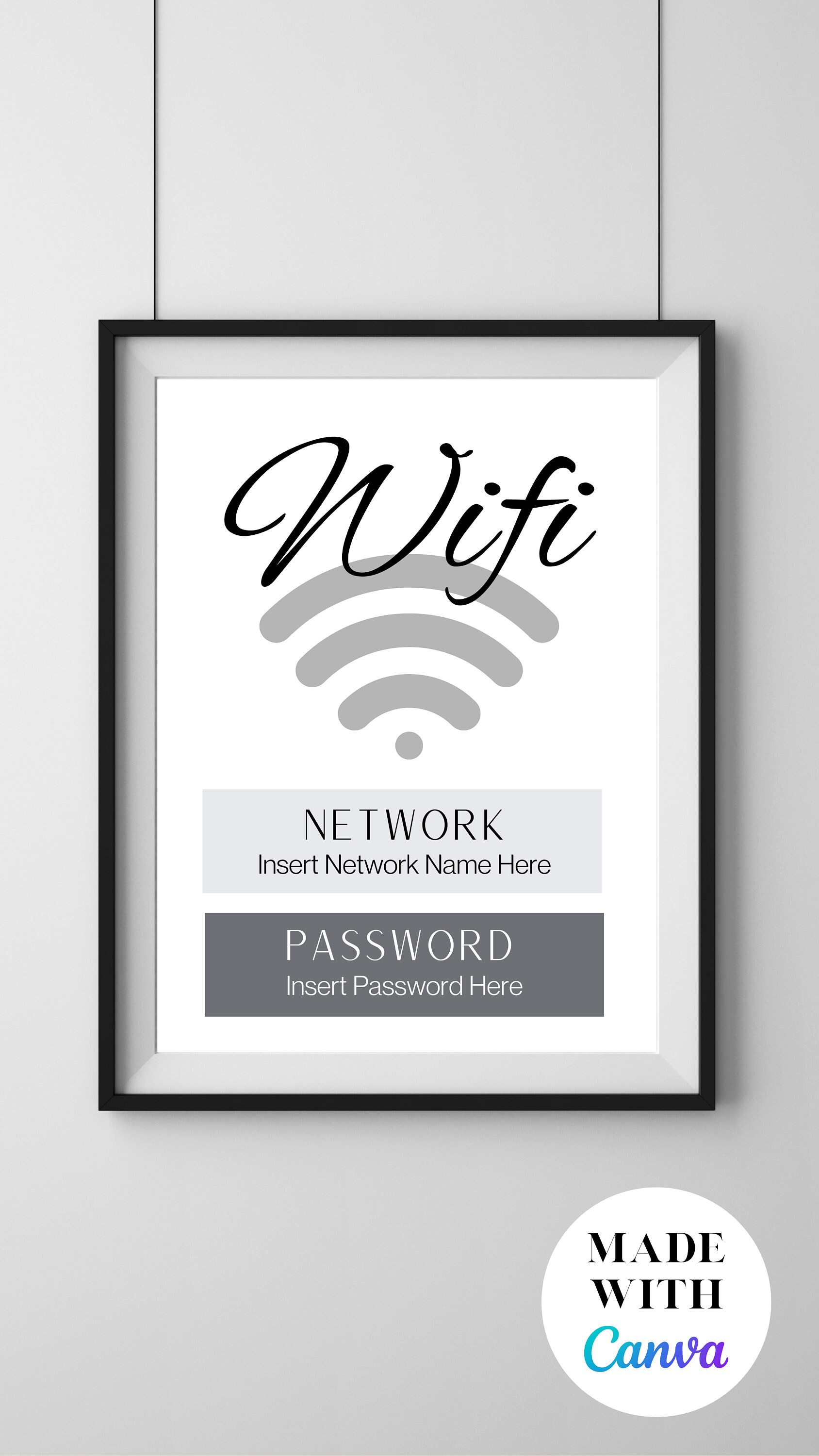 Wi-fi Password Sign (1 Page DIGITAL DOWNLOAD), Wi Fi Password Sign ...