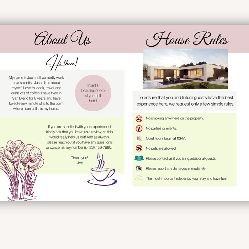 Airbnb Welcome Book Template Vacation Home Rental Guide Book Home ...
