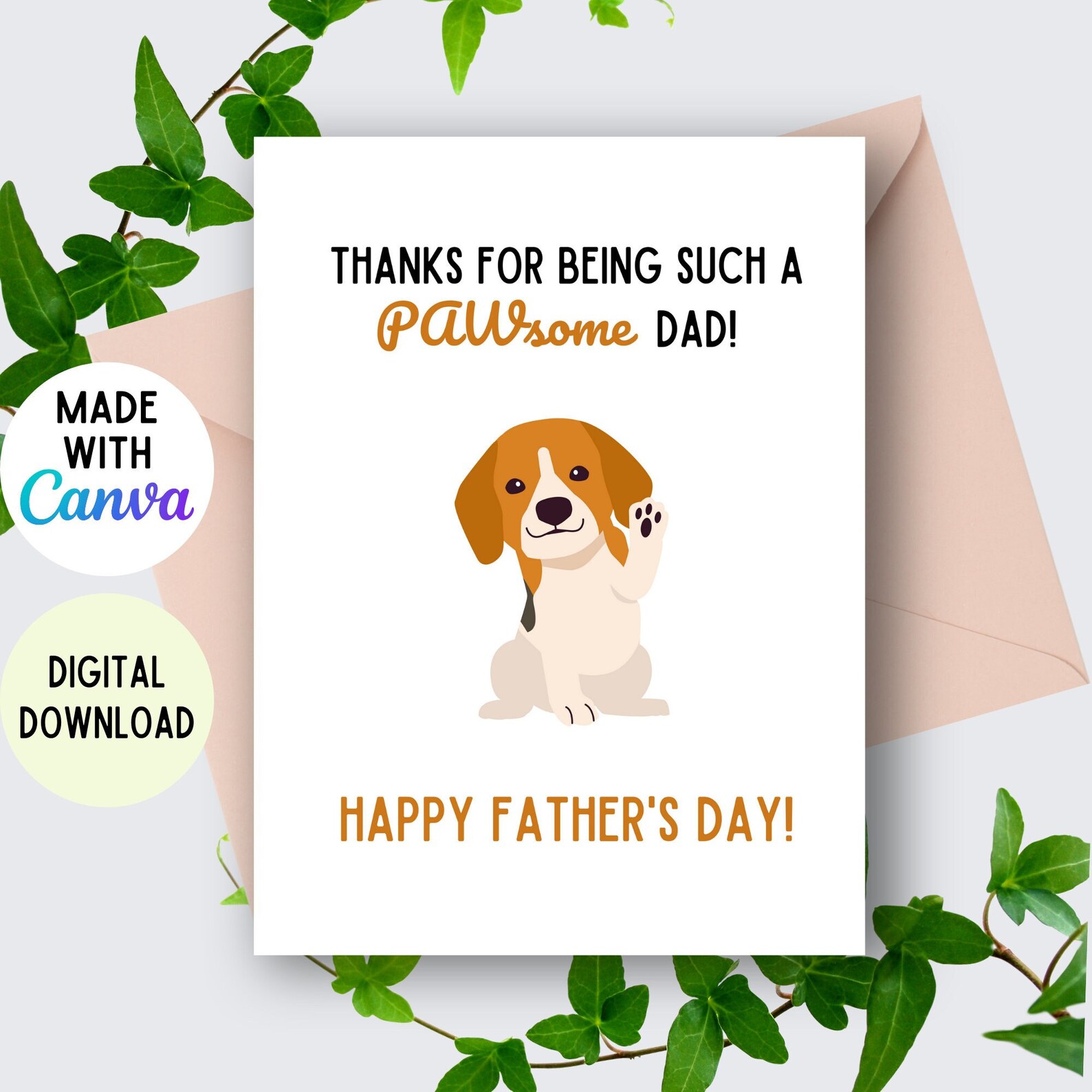 Happy Father's Day Funny Printable Foldable Card Template Fathers Day ...