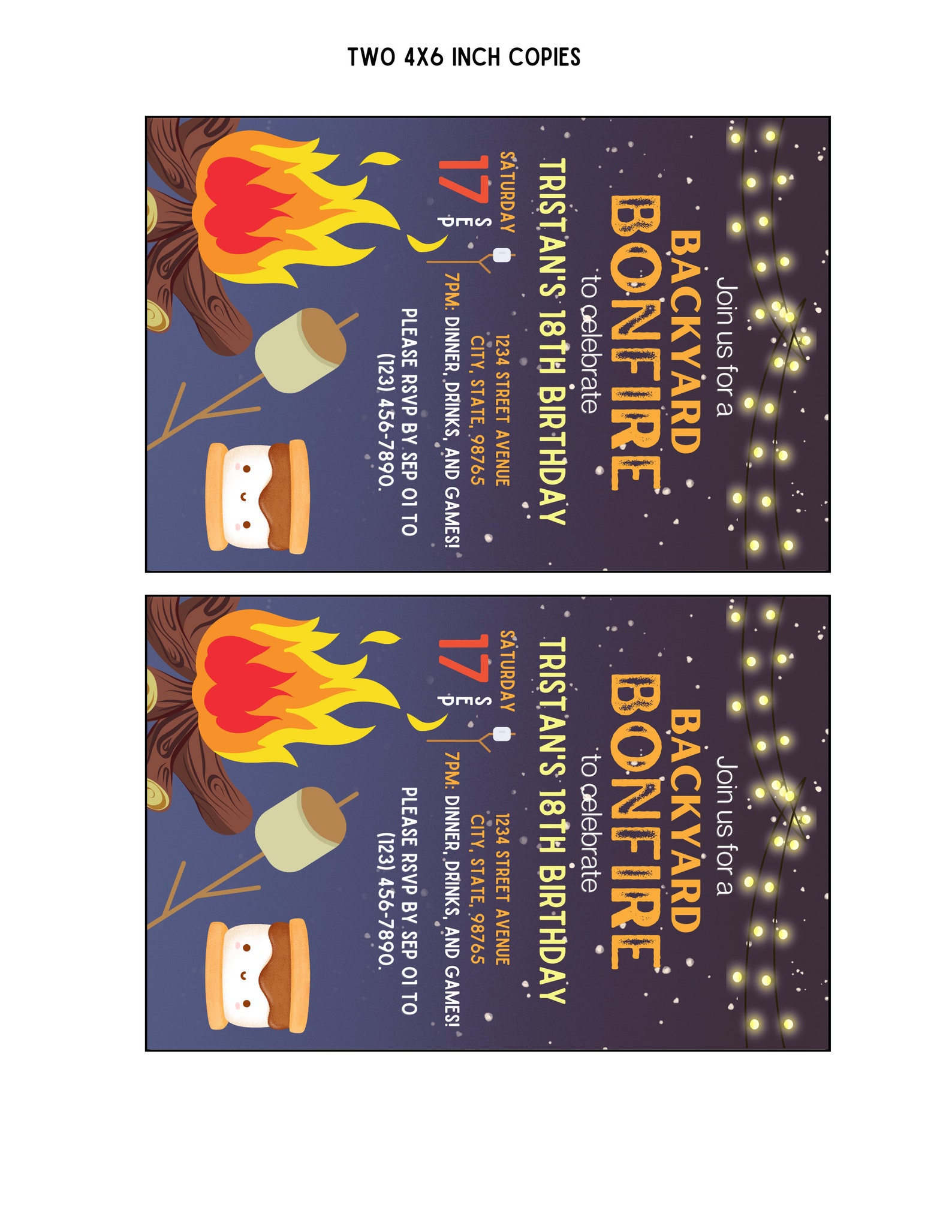 Bonfire Invitation DIGITAL TEMPLATE Bonfire Night Booze and Bonfires ...
