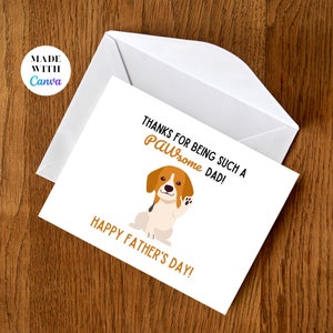 Happy Father's Day Funny Printable Foldable Card Template Fathers Day ...
