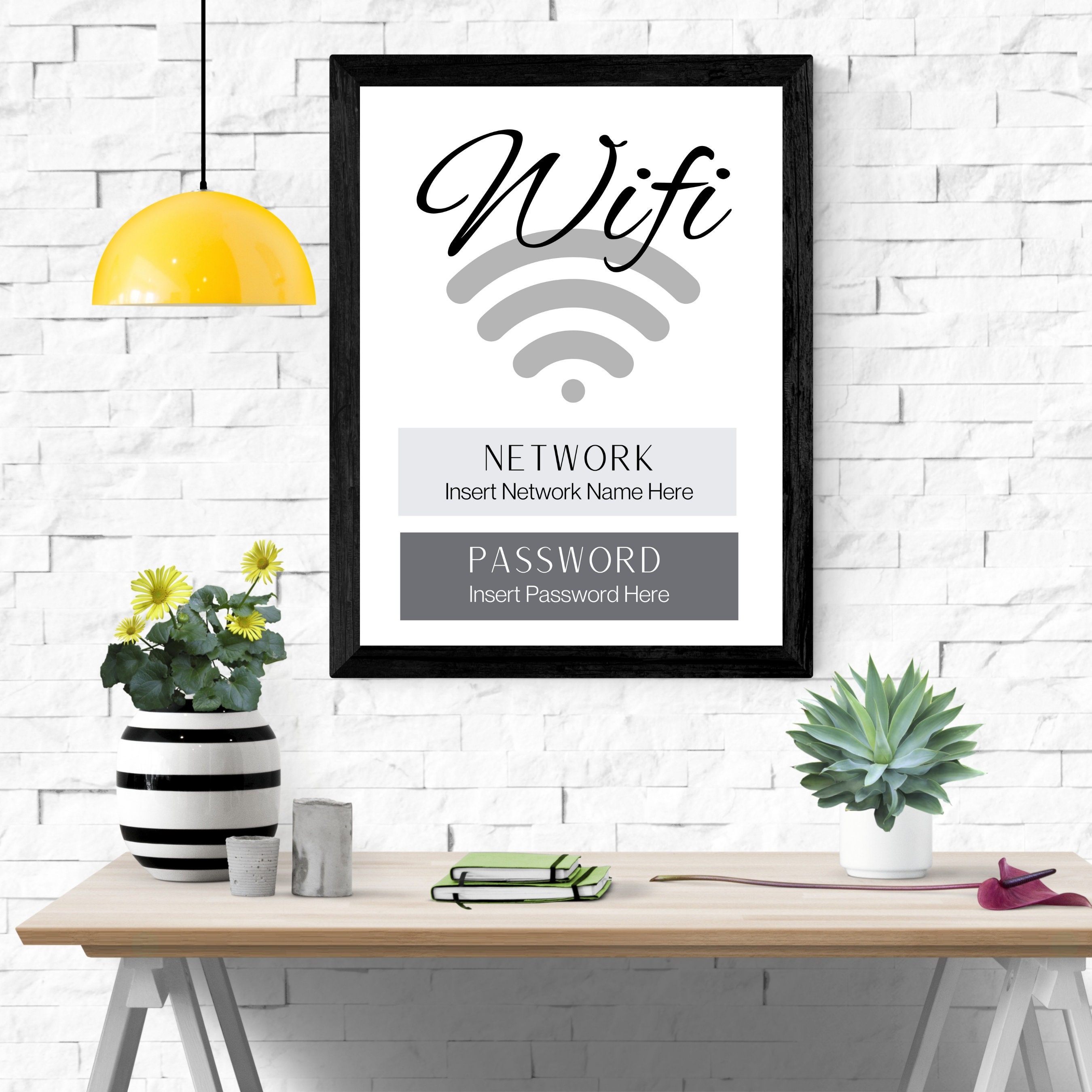 Wi-fi Password Sign (1 Page DIGITAL DOWNLOAD), Wi Fi Password Sign ...