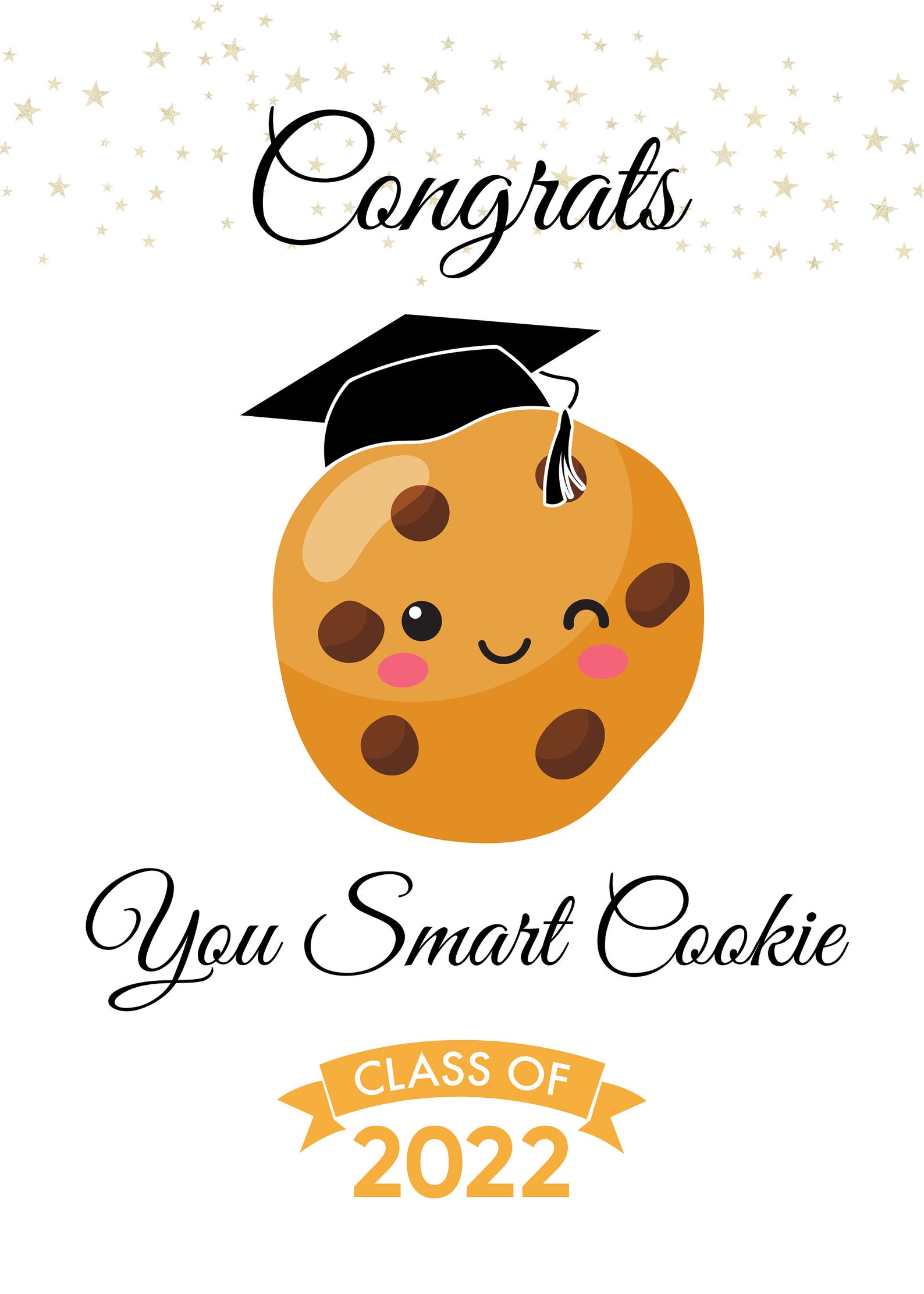 Graduation Card Congratulations Grad Printable Template 5x7in Etsy