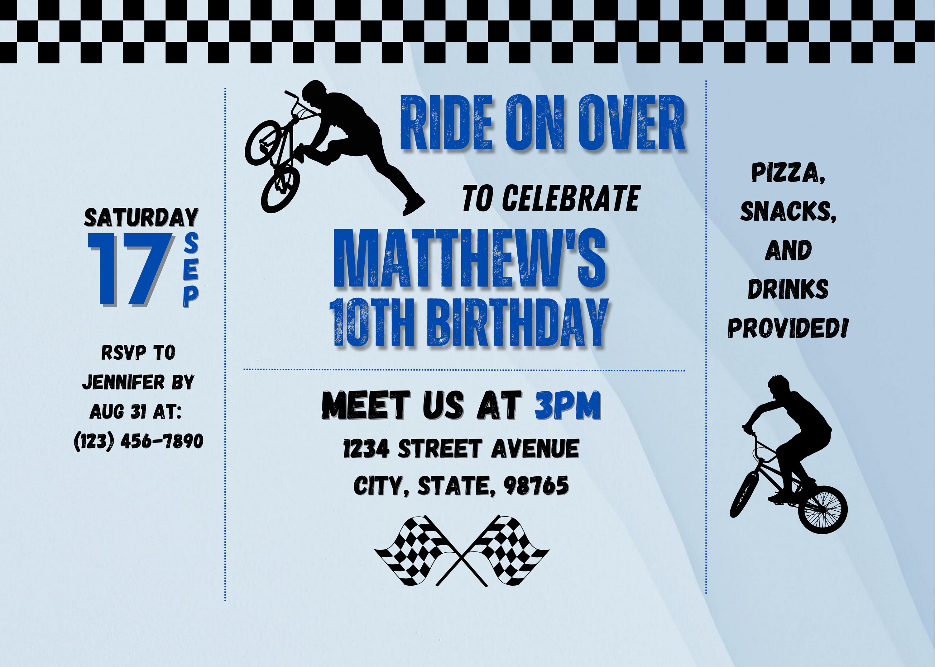 BMX Birthday Invite | BMX Birthday | Digital Download | Mx Bmx Font Bmx ...