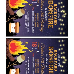 Bonfire Invitation DIGITAL TEMPLATE Bonfire Night Booze and Bonfires ...