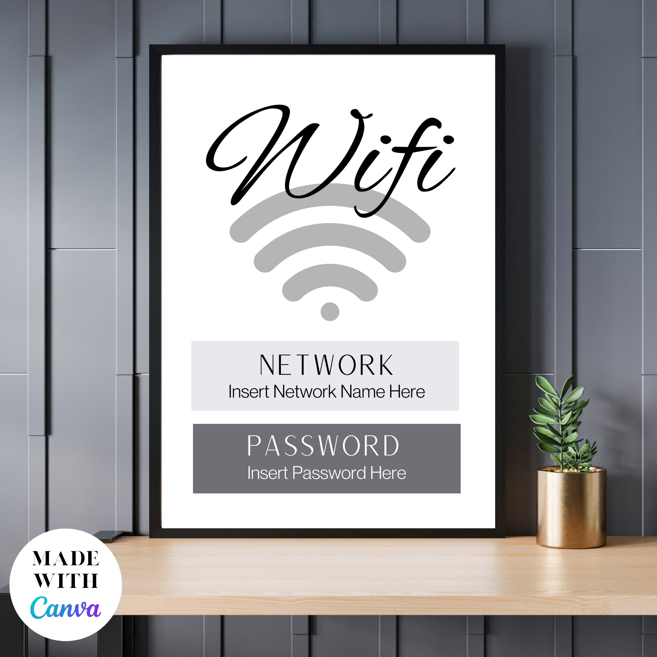 Wi-fi Password Sign (1 Page DIGITAL DOWNLOAD), Wi Fi Password Sign ...