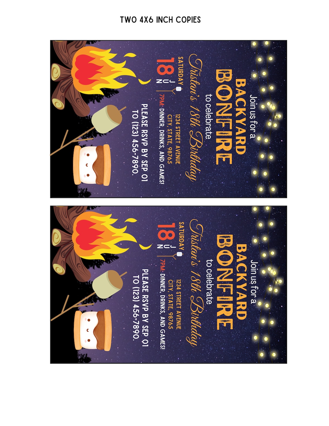 Bonfire Invitation DIGITAL TEMPLATE Bonfire Night Booze and Bonfires ...